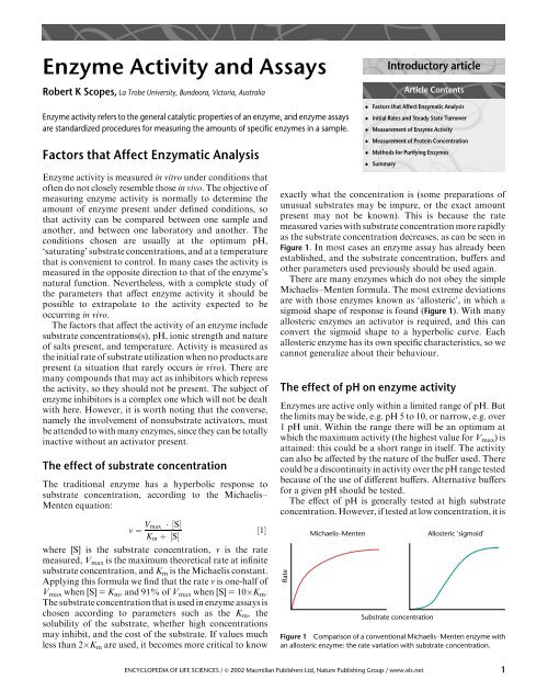 A0000712-Enzyme activity and assays.pdf - Kois.SK