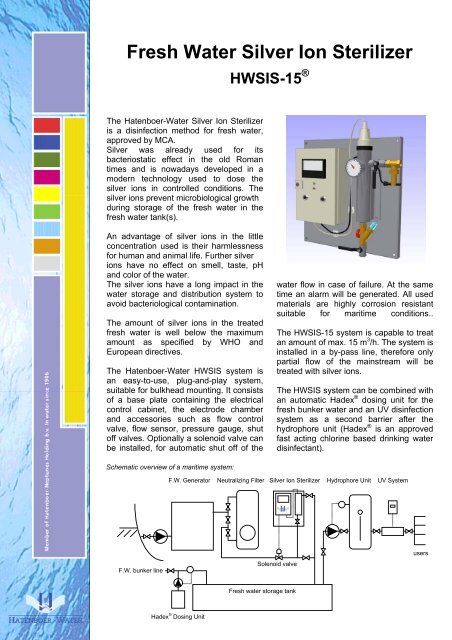 Fresh Water Silver Ion Sterilizer - Marine Plant Systems
