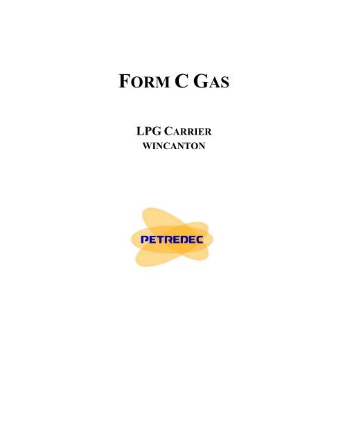 FORM C GAS - Petredec