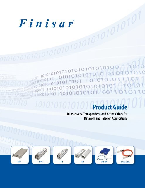 Product Guide Transceivers, Transponders, and Active ... - Finisar