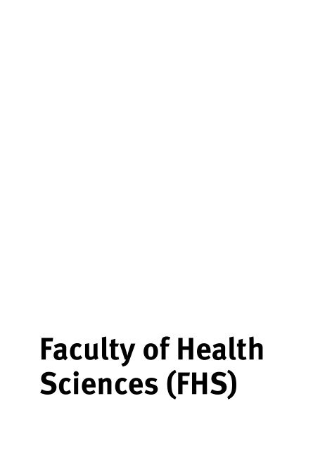 Faculty of Health Sciences (FHS) - American University of Beirut