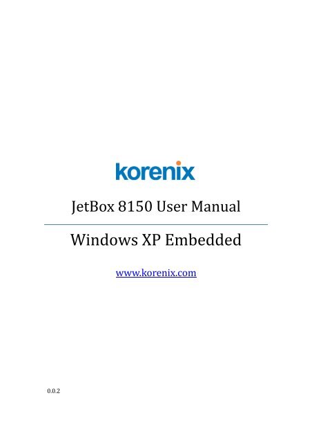 JetBox 8150 - Korenix Embedded