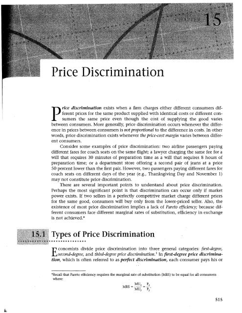 Price Discrimination Movie Theaters