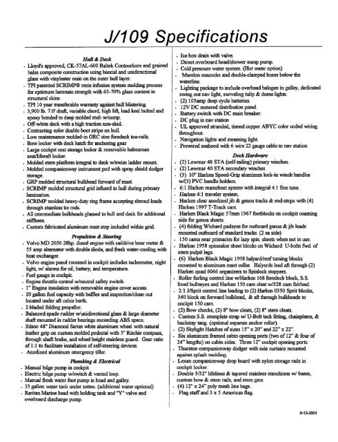 J109 Specs September .pdf - J/Owners