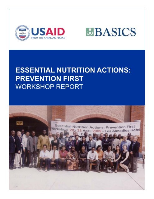 Essential Nutrition Actions: Prevention First Workshop Report - basics