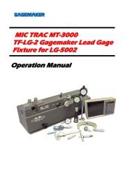 MRP Gage Operation Manual