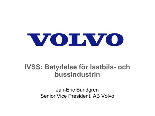 Jan-Eric Sundgren - IVSS