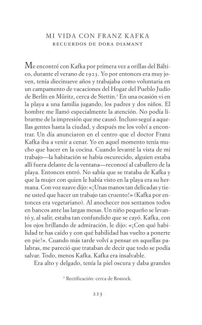 Extracto del libro - Acantilado