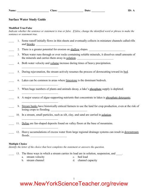 pdf - Earth Science Regents Review