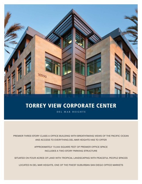 TORREY VIEW CORPORATE CENTER - IrvineCompanyOffice.com