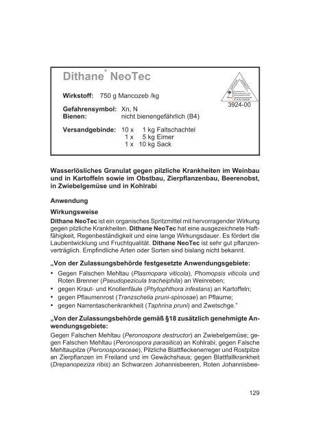 Dithane NeoTec - Ladentrog
