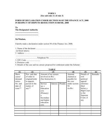 FORM NO. 10F [See sub-rule (1) of rule 21AB] Information to be ...