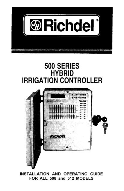 Richdel Lawn Genie 508 512 Controller Owner's ... - Irrigation Direct