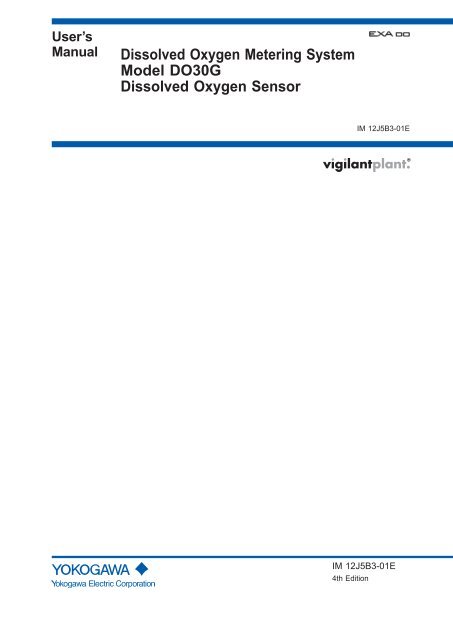 DO30G Dissolved-Oxygen Sensor - Yokogawa