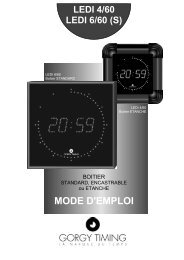 USER MANUAL - Gorgy Timing