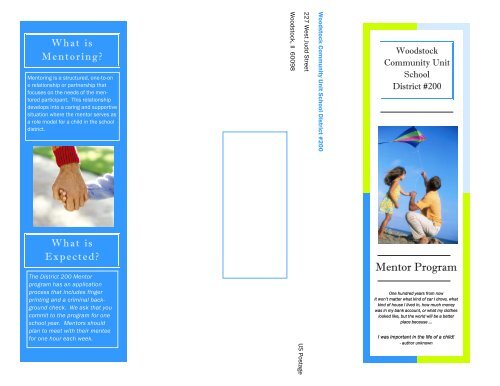 Mentor Program Brochure