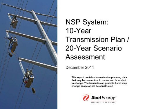 NSP System: 10-Year Transmission Plan / 20-Year ... - Xcel Energy