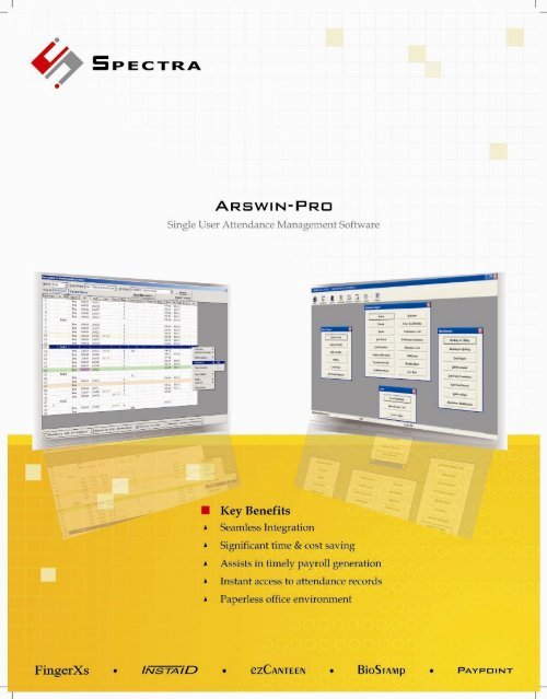 ARSWin Pro Basic Attendance Management Software