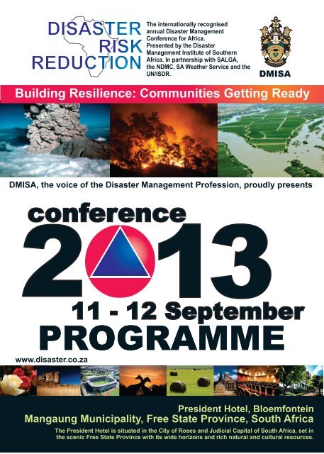 Programme - Disaster Management Institute South Africa