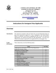 IMMIGRANT VISA APPLICANTS APPOINTMENT LETTER: