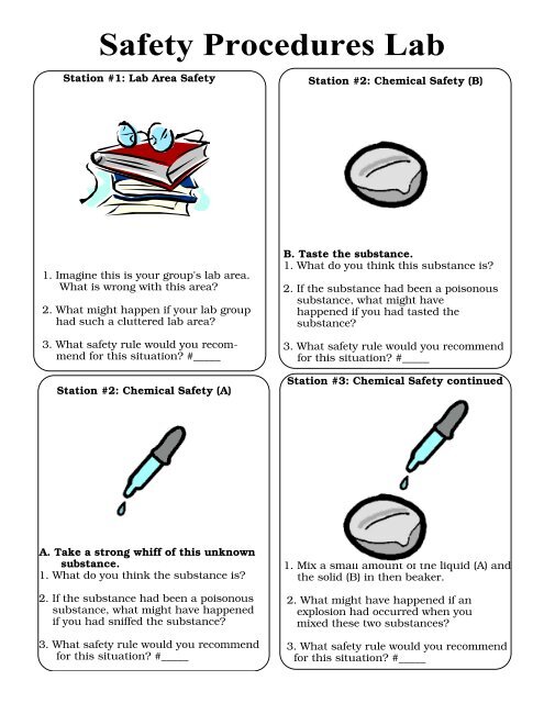 Safety Procedures Lab