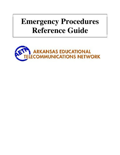 Emergency Procedures Reference Guide - NETA