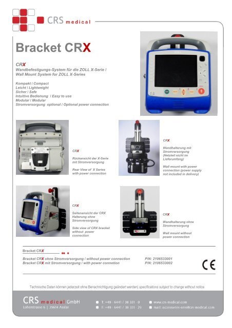 Bracket CRX - CRS Medical