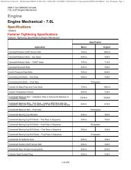 5.7L Mechanical Repair Specs (PDF) - Bakes Online