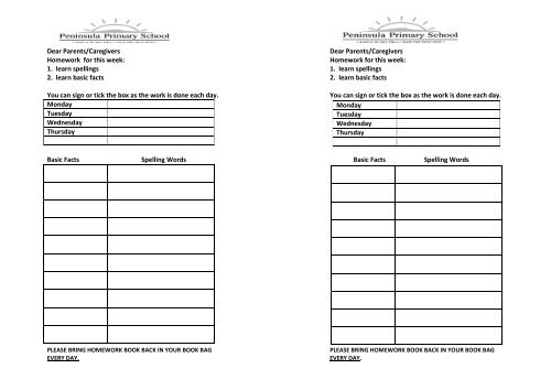 Primary Vocabulary Template Printable
