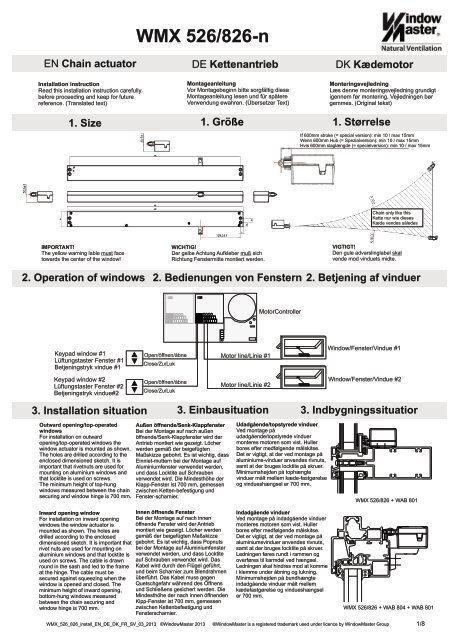 Anleitung - WindowMaster