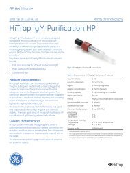 HiTrap SP HP, 1 ml and 5 ml HiTrap Q HP, 1 ml and 5 ml