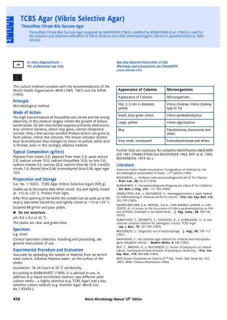TCBS Agar (Vibrio Selective Agar) - mibius