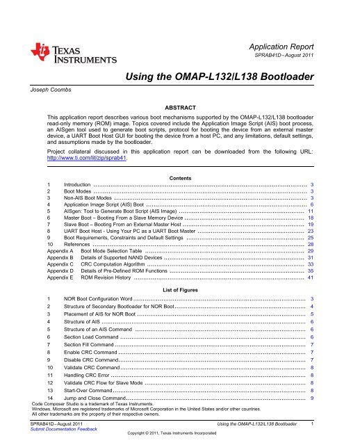 L138 Boot Loader