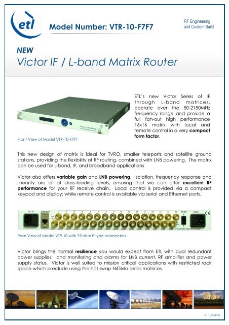 VTR-10-F7F7 V1.pub - ETL Systems