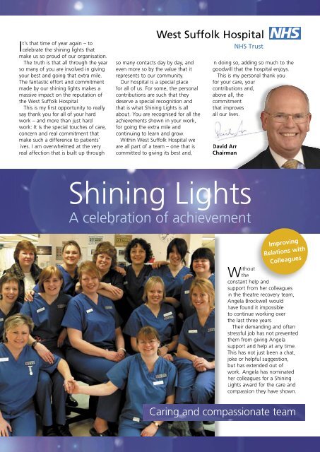 Shining Lights April 2006 West Suffolk Hospital