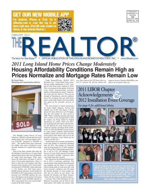 2011 LIBOR Chapter Acknowledgements& 2012 ... - LIRealtor.com