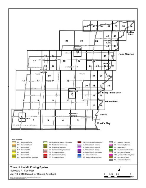 Mapping to Proposed Zoning By-Law - Town of Innisfil