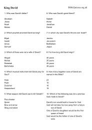Download Printable Quiz - Bible Quizzes and Puzzles
