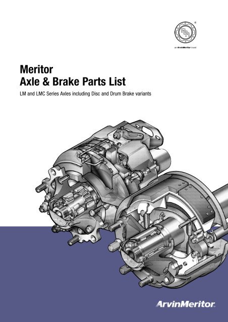 Meritor Axle & Brake Parts List