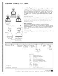 Cut Sheet - North Star Lighting