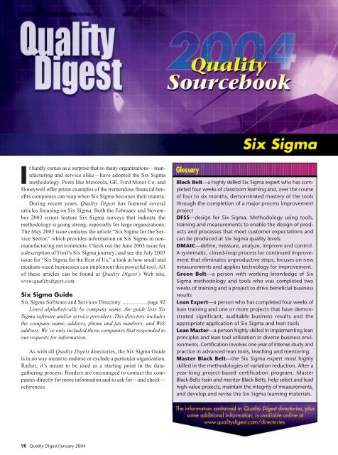 Glossary - Quality Digest