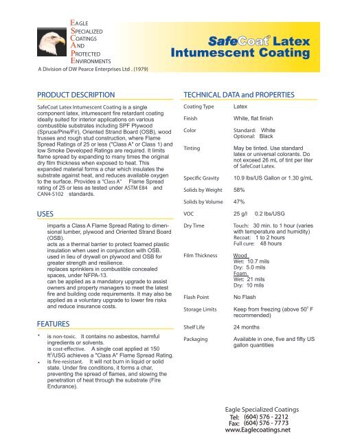 Technical Data Sheet - Eagle Specialized Coatings And Protected ...