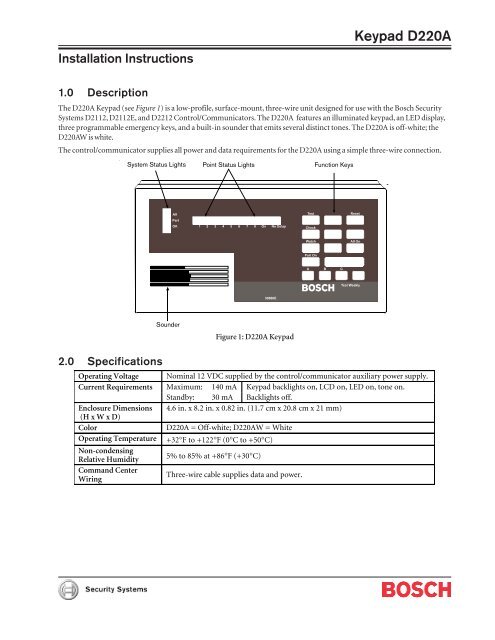 Installation Guide - Bosch Security Systems