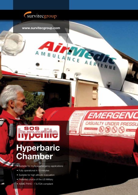 SOS Hyperlite Hyperbaric Chamber - Military Systems & Technology