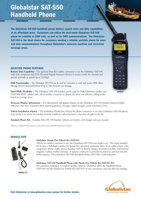 SAT 550 Brochure - Globalstar