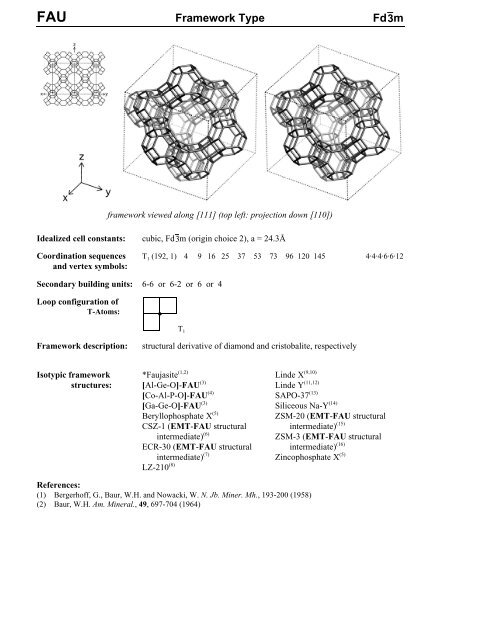 FAU Framework Type Fd3m