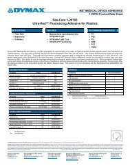 DYMAX 1181-M-GEL Medical Device Adhesive Product Data Sheet