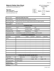 OZONE Material Safety Data Sheet