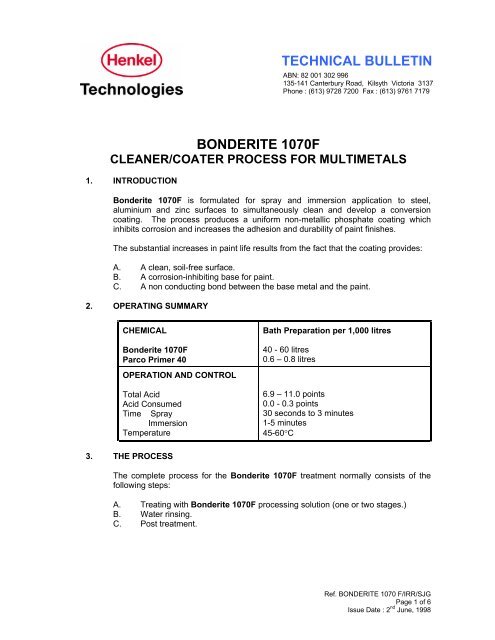 Technical Data Sheet - Solvents