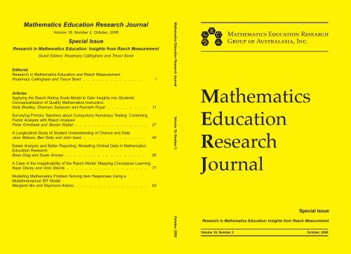 Mathematics Education Research Journal - merga